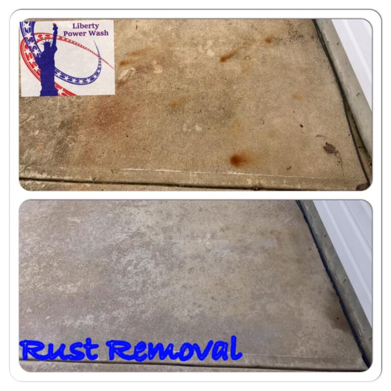 Quickly Removing Rust With Pressure Washing | Liberty Power Wash